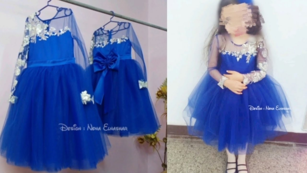 Tulle flower girl dresses _ sewing for beginners #design - YouTube