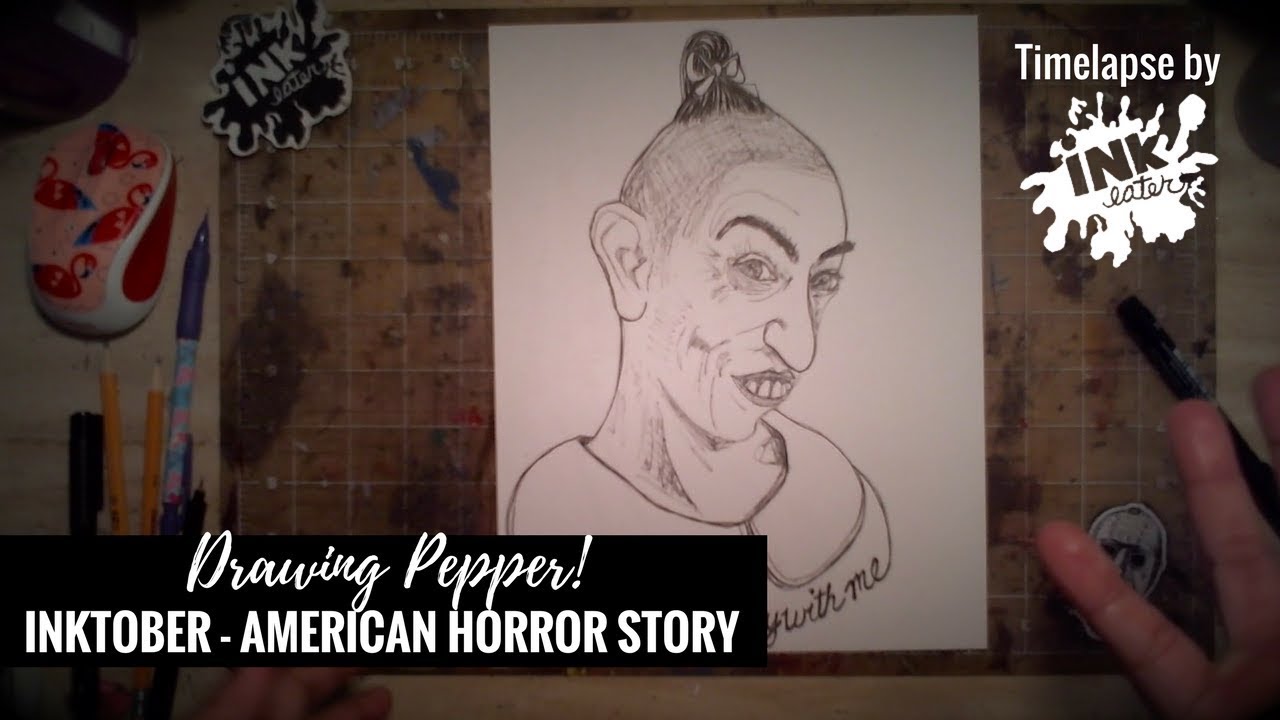 American Horror Story Drawing Pepper from AHS Asylum -Inktober 2017 ...
