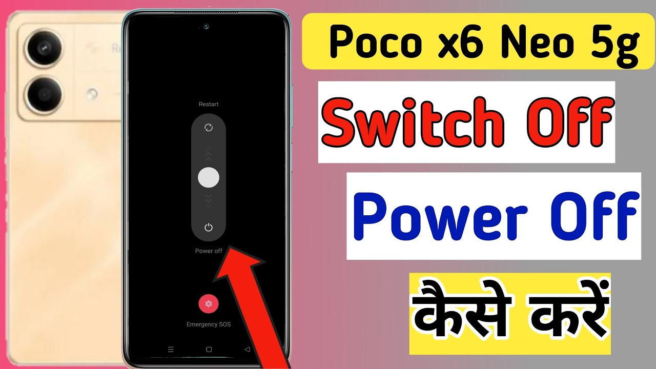 How to Power Off the poco x6 neo 5G Mobile / poco x6 neo 5g ko switch ...