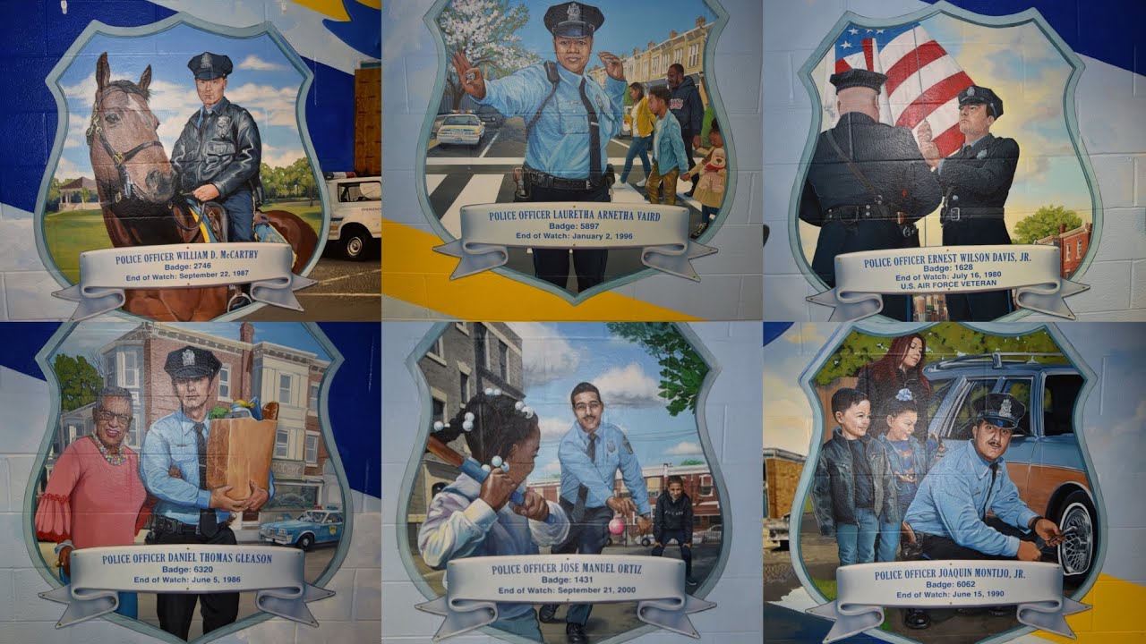 Philadelphia Police 25th District Fallen Officers Mural Dedication July ...