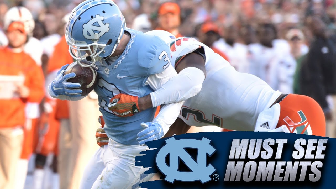 UNC's Ryan Switzer: 77-Yard Punt Return Touchdown vs. Miami - YouTube