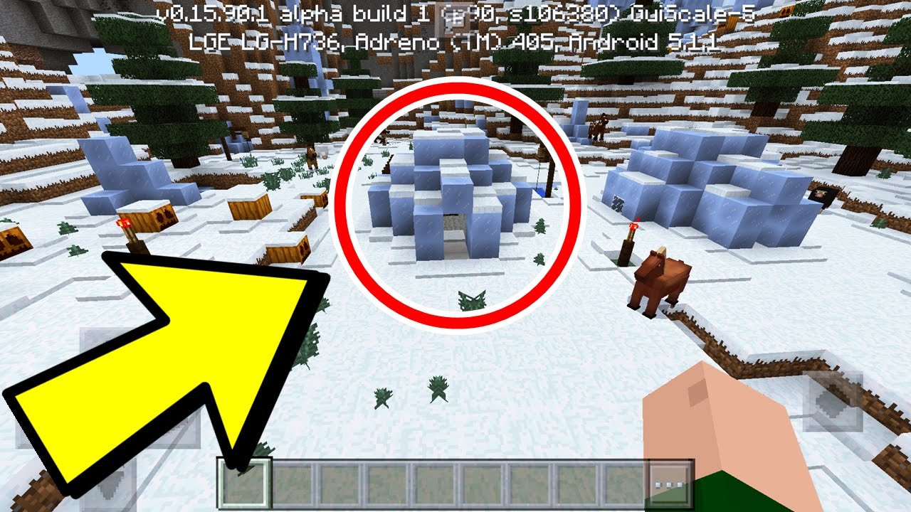 NOVA VILA NO BIOMA DE NEVE ! ? ? - MINECRAFT POCKET EDITION (MINECRAFT ...