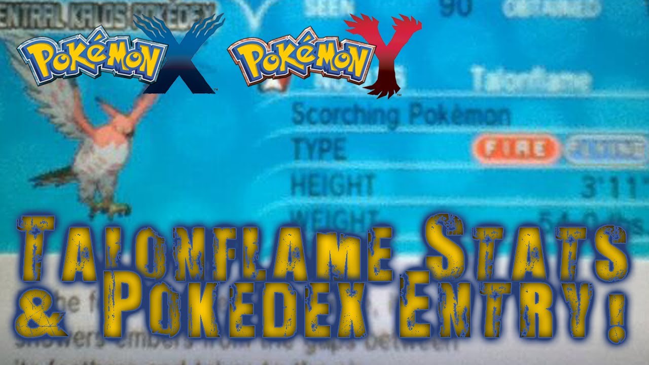 Pokémon X and Y - "Talonflame" Stats & Pokedex Entry! - YouTube