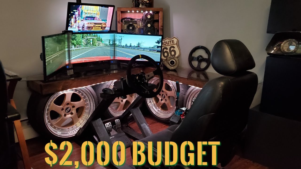 My Budget Sim Racing Rig 2.0 | GPU Giveaway - YouTube