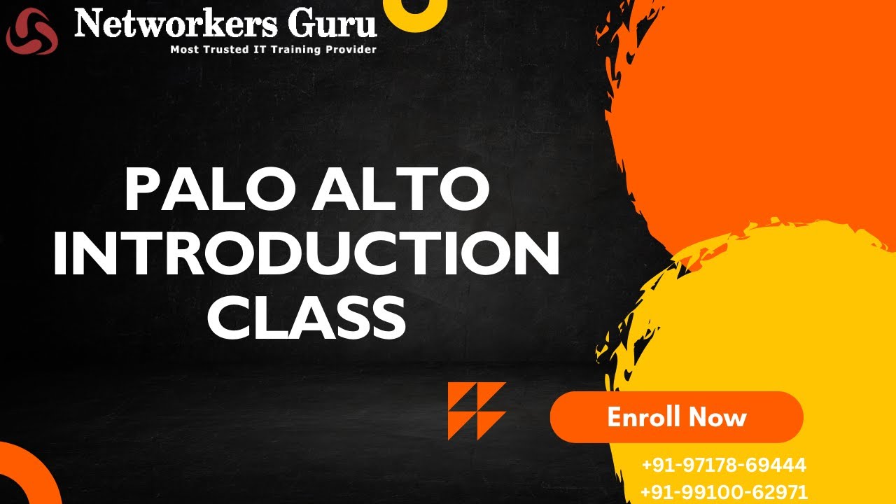 Palo Alto Firewall Introduction Class at Networkers Guru - YouTube