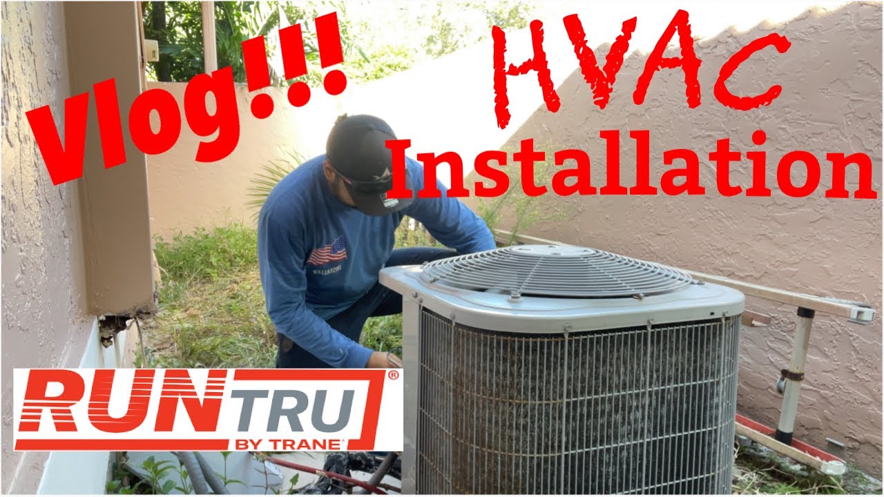 Installing a NEW HVAC system RunTru by train tips, and tricks - YouTube