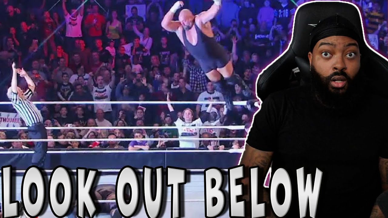 Ross Reacts To Big Wrestlers Doing High Flying Moves Youtube