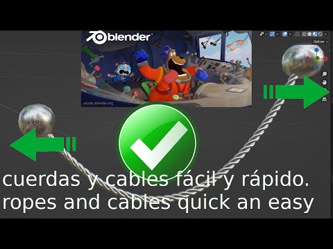 como hacer cables en blender - YouTube