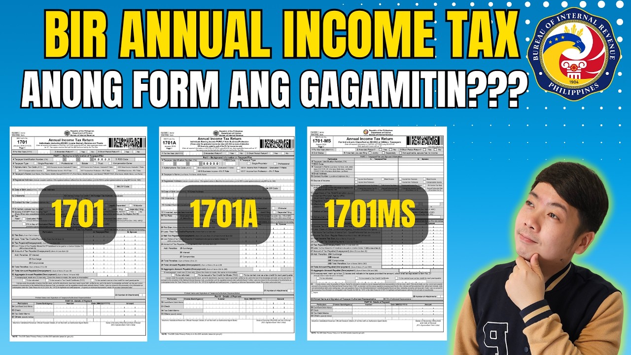 2025 Annual Income Tax Return | Anong BIR Form ang gagamitin? 1701 ...