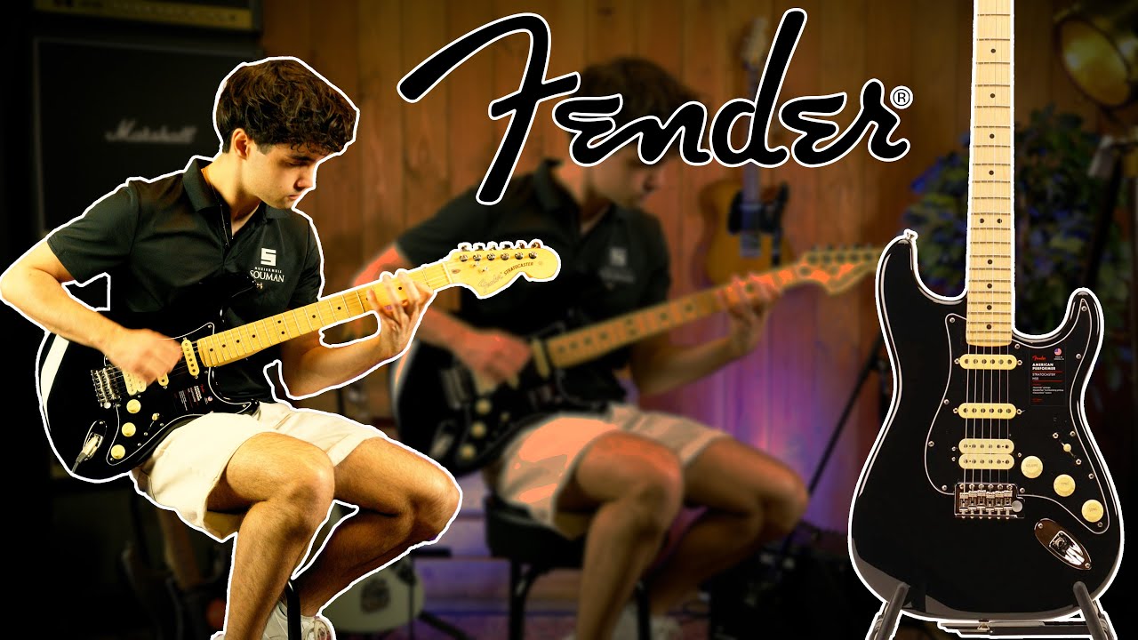 Fender American Performer Stratocaster Black DEMO | Souman Music - YouTube