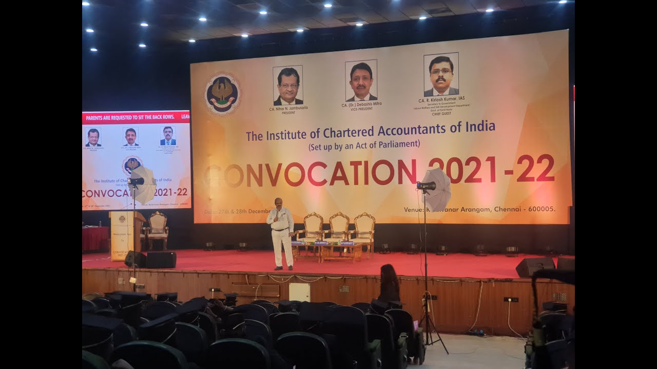 ICAI Convocation 2021-22 | My First Vlog | My Experience & Thoughts ...