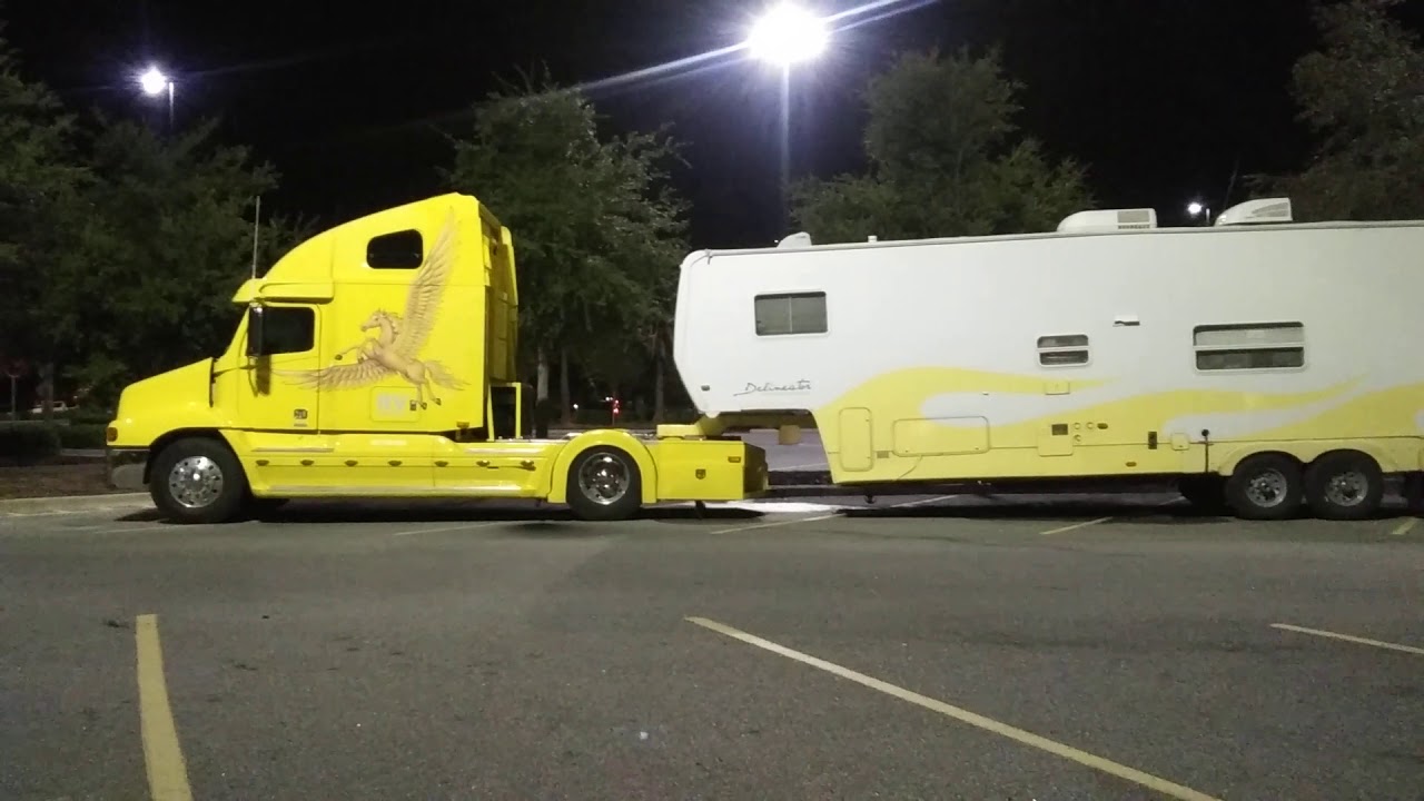 Freightliner RV Toy Hauler - YouTube