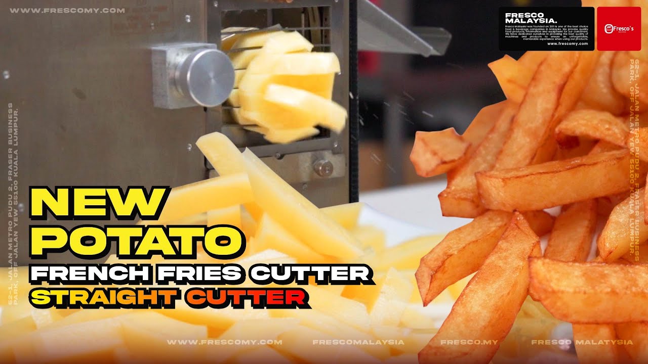 Straight Cut Fries Potato Cutter Electric Machine for Commercial in ...