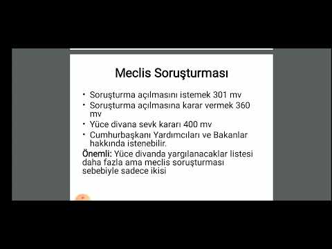 Vatandaşlık ve Anayasa soru çözümleri 13.soru meclis soruşturması