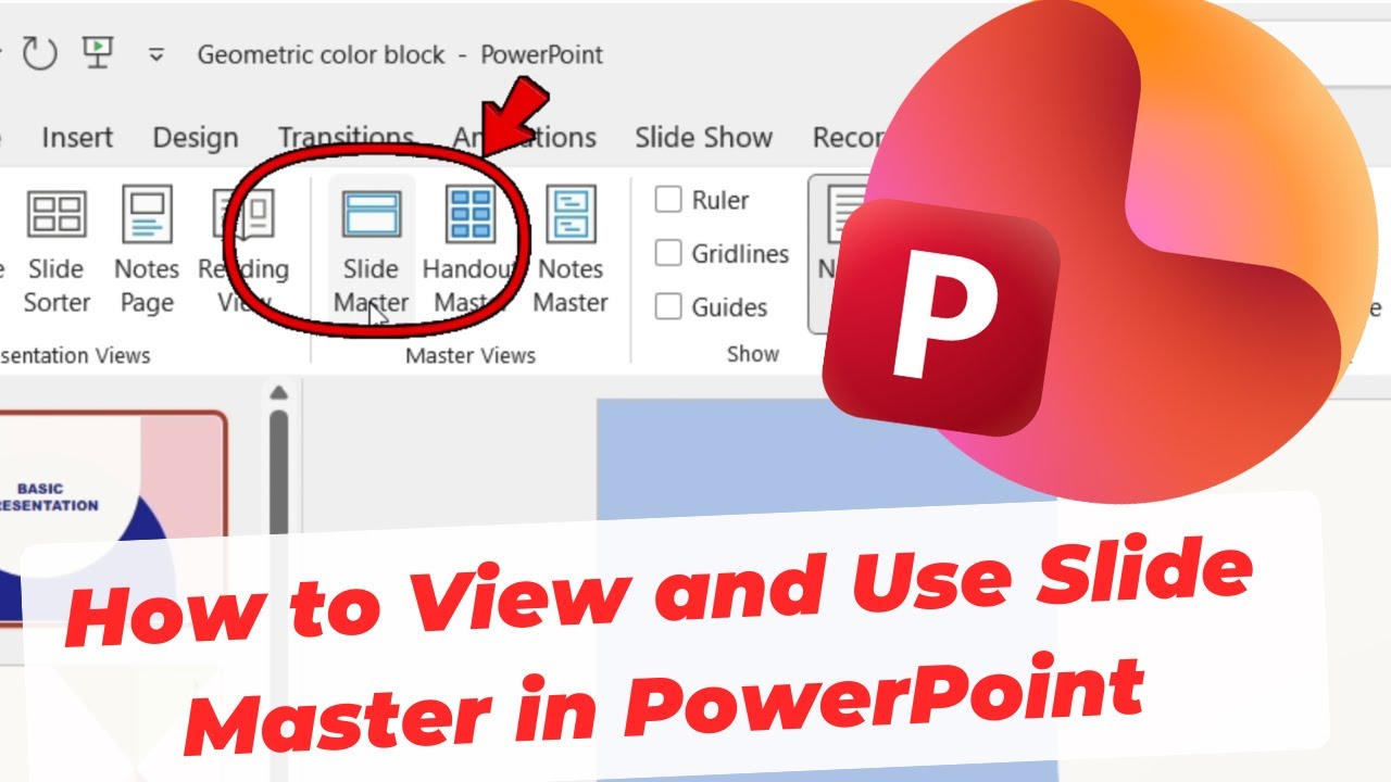 How to View and Use Slide Master in PowerPoint - YouTube
