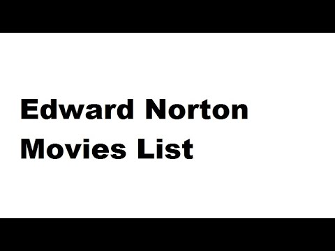 Edward Norton Movies List - Total Movies List - YouTube