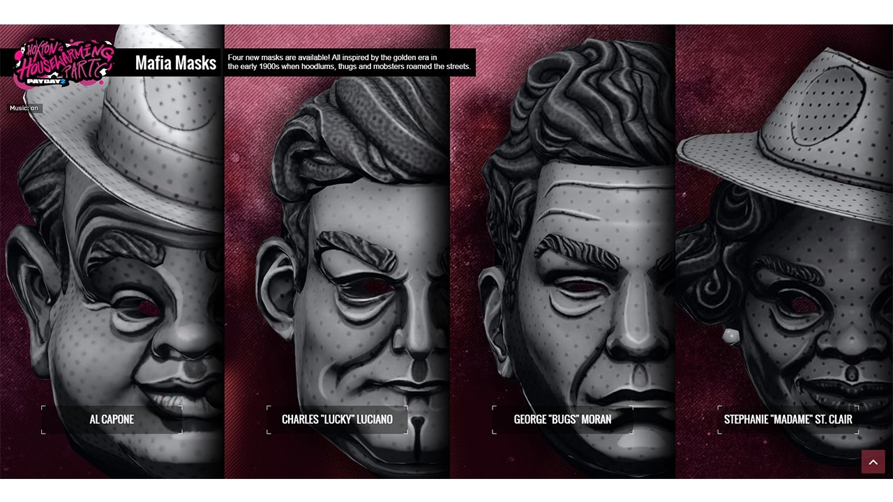 MAFIA MASKS! - NEW Mask Pack (Al Capone Mask) 🌟 PAYDAY 2 - YouTube