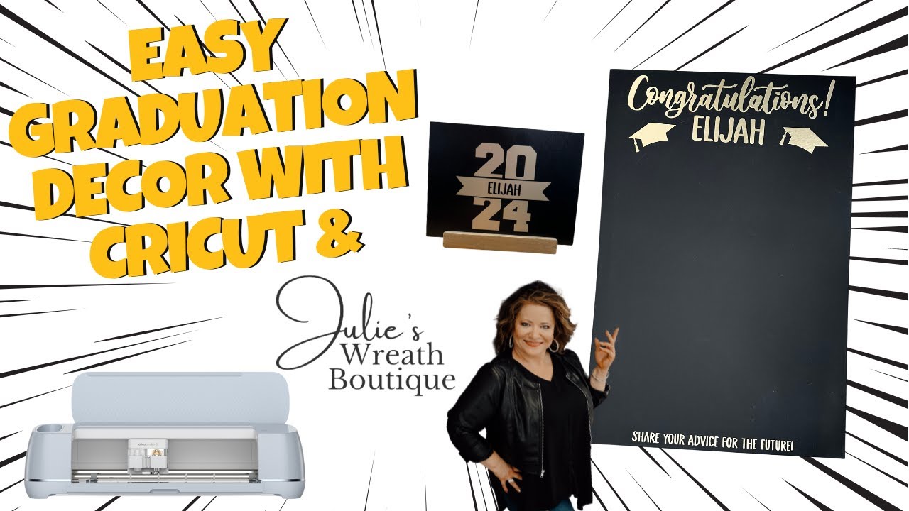 Easy Graduation DIY with Cricut | DIY Graduation Party Decor | Cricut ...