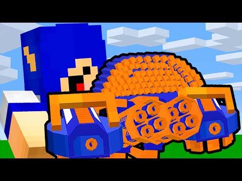 fiz uma batalha de NERF no Minecraft  (SNIPERS)