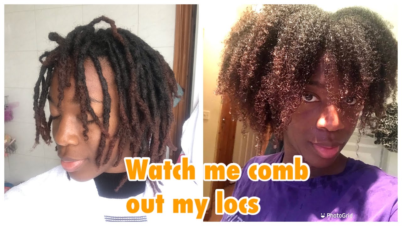 How to take your locs out | My loc journey - YouTube