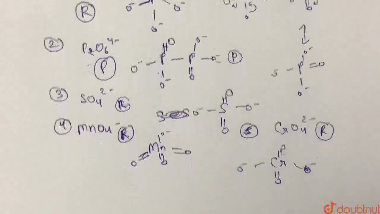 Consider The Following Oxyanions PO 4 3 P 2 O 6 4 SO 4 2 Consider The Following Oxyanions PO 4 3 P 2 O 6 4 SO 4 2