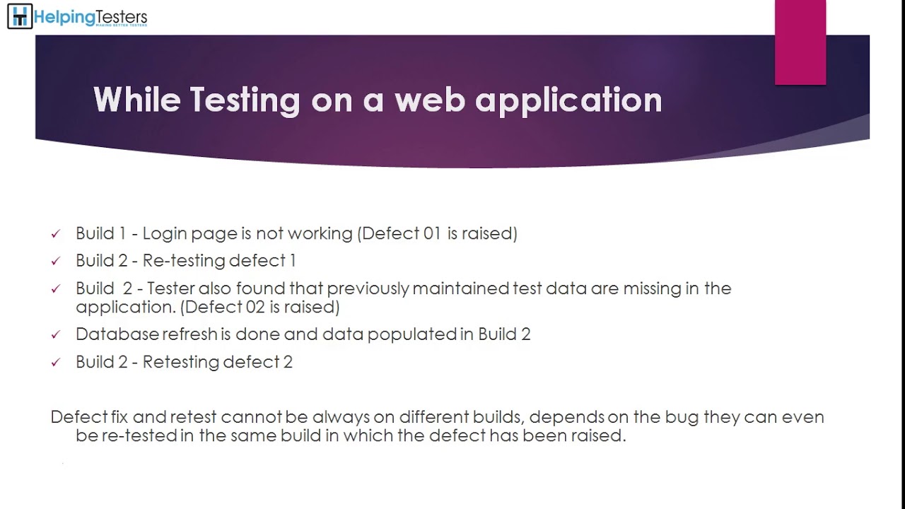 Retesting - Software Testing Tutorial 30 - YouTube