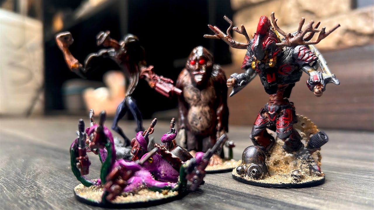 How to make an octopus cowboy & Wengdigo war-cheif for Warhammer 40K ...