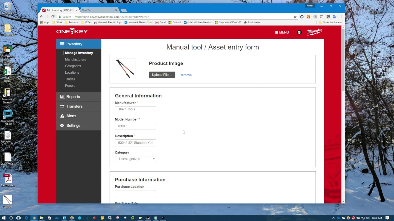 Milwaukee One Key Adding a new tool or asset to inventory - YouTube