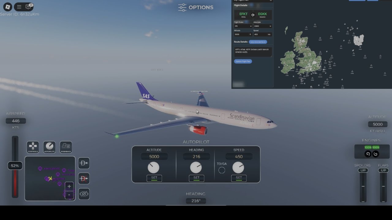 Project Flight Kittla To Gatwick (EFKT - EGKK) - YouTube