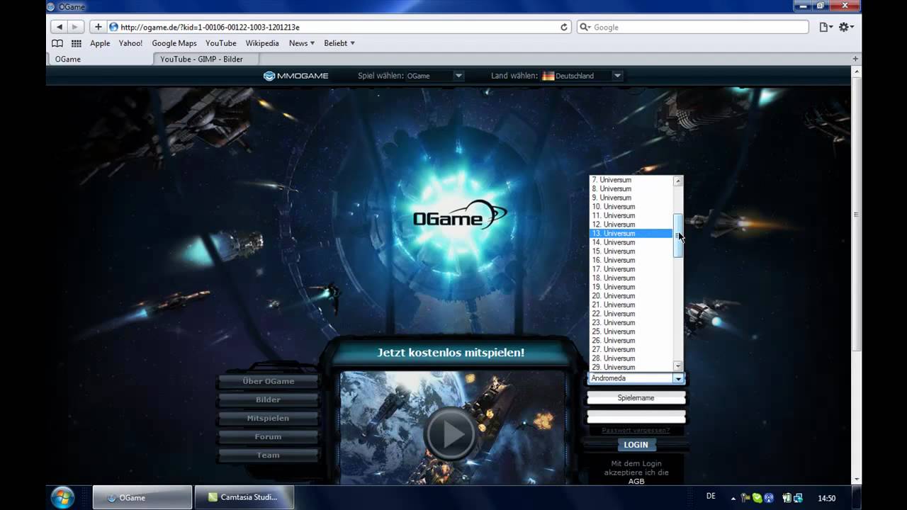 OGame Gameplay [Teil1] - YouTube