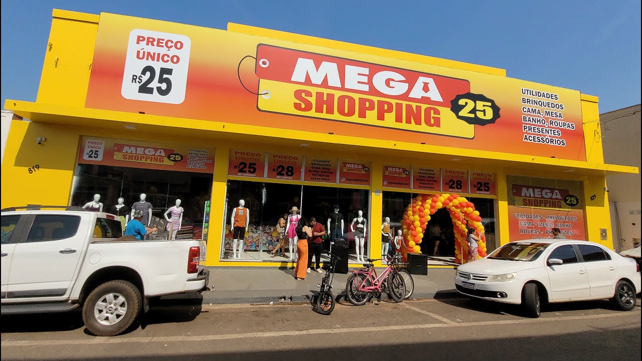Mega Shopping 25 abre suas portas e já é sucesso em Iturama! - YouTube