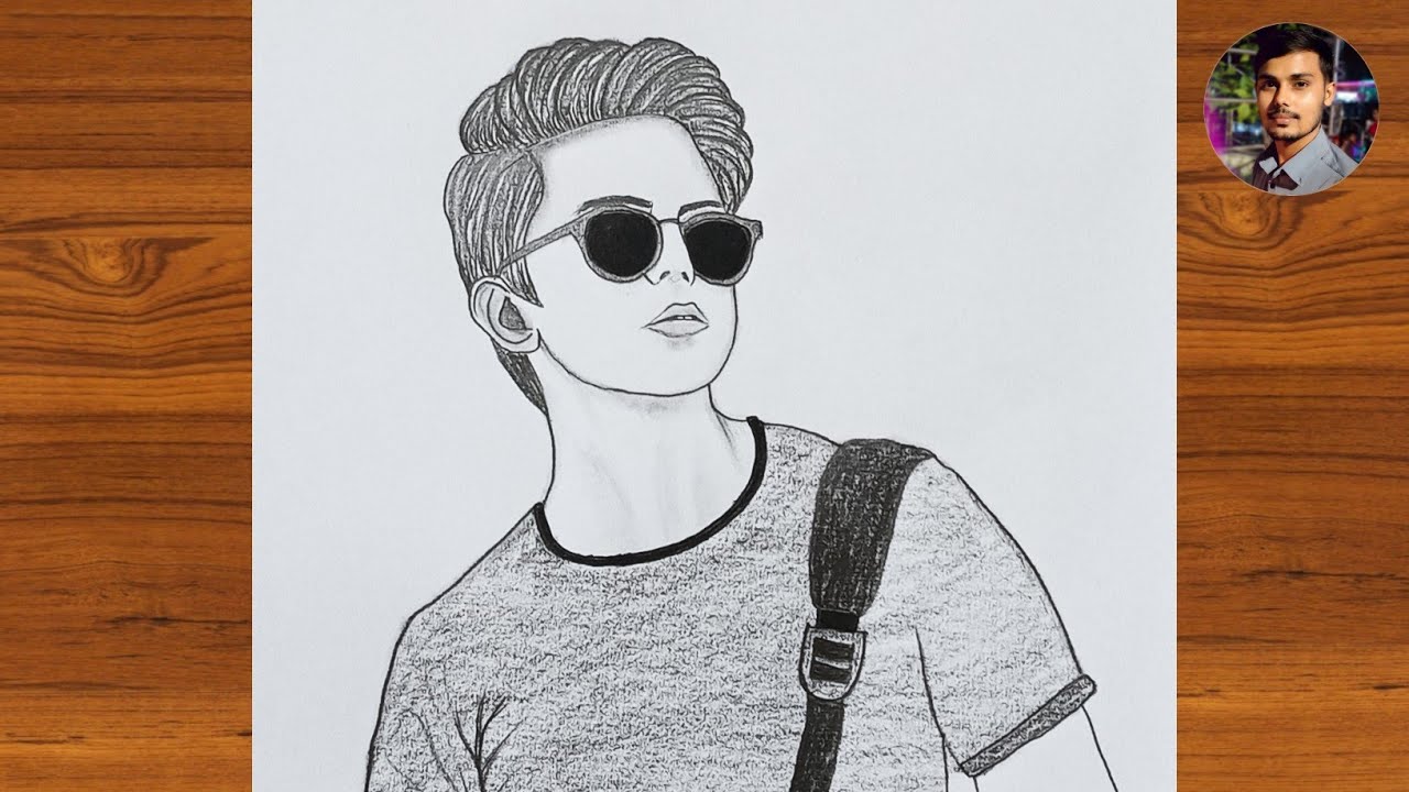 How to draw a handsome boy / pencil sketch - YouTube