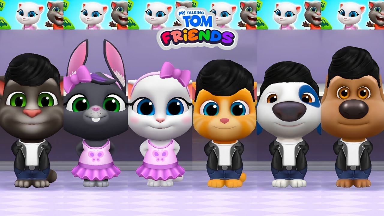 Boys Vs Girls New Outfit Unlock - My Talking Tom Friends Looking ...