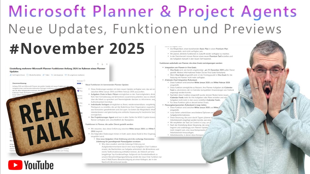 November 2025 Microsoft Planner & Project Agents News (Real talk) - YouTube