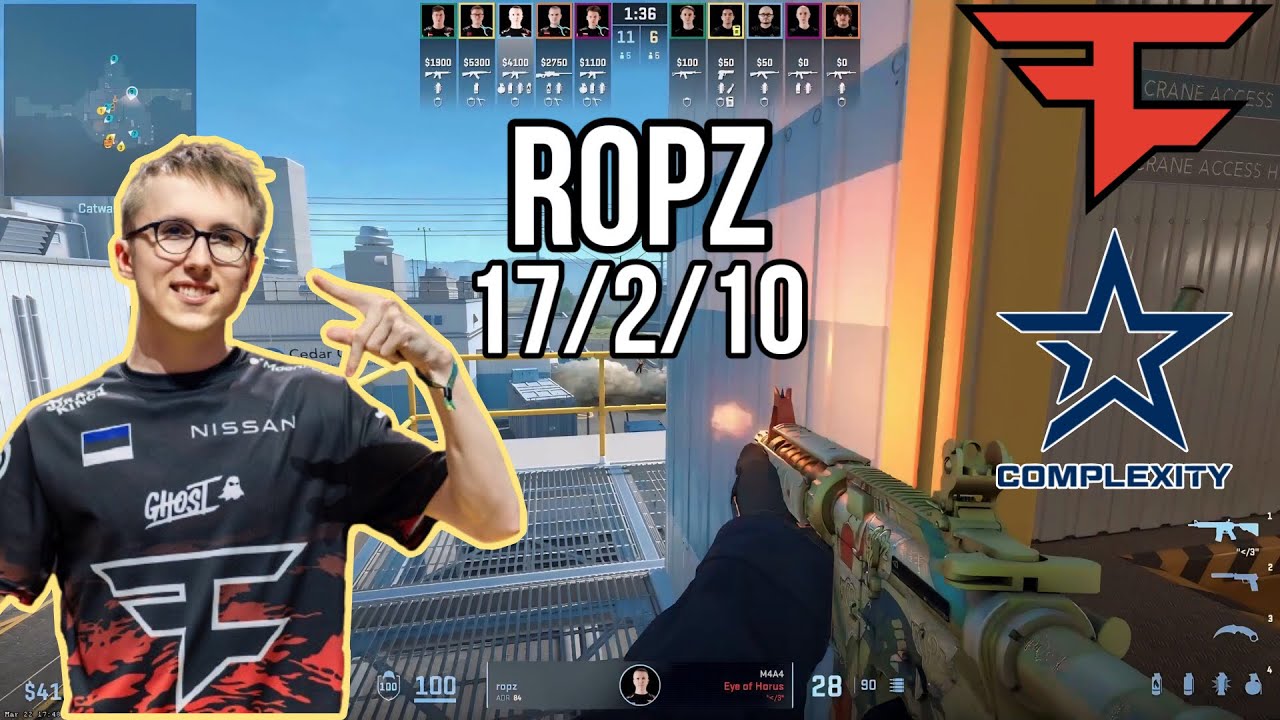 ropz POV CS2 FaZe vs Complexity (17/2/10) PGL CS2 Major Copenhagen 2024 ...