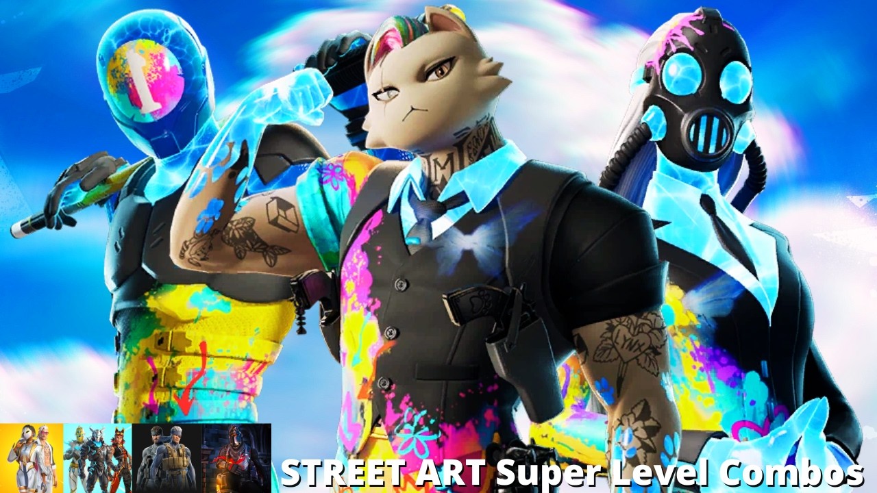 STREET ART SKIN COMBOS (Chapter 2 REMIX SUPER LEVEL STYLE!) - YouTube