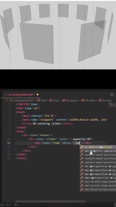 3d Rotating Slider Html Css Coding Shorts 🖇️ Coding Shorts