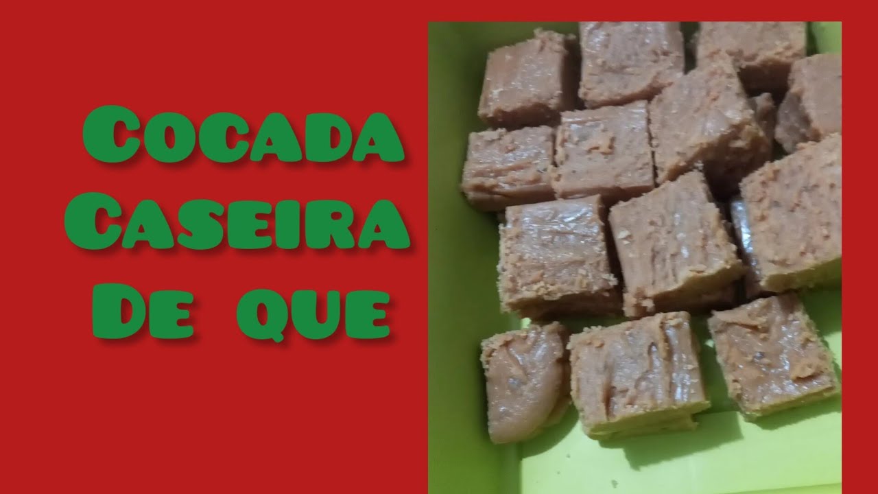 Como Fazer cocada caseira de leite Puro da vaca - YouTube