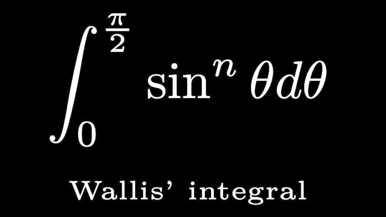 【ウォリス積分の計算】スターリングの公式の証明に向けて[Wallis' integral] - YouTube