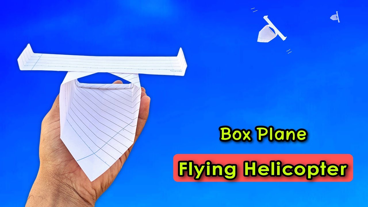 how to make notebook box plane, flying paper bird box plane, new paper ...
