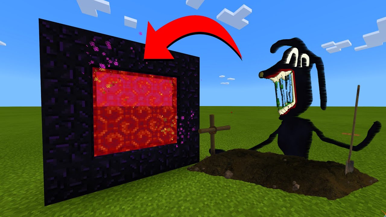 How To Make A Portal To The Cartoon Dog Grave Dimension in Minecraft ...