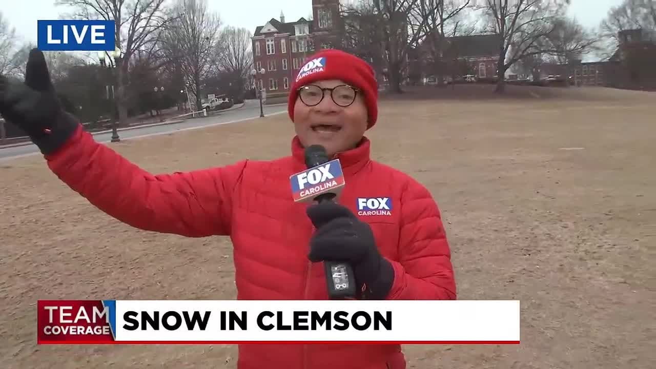 Snow at Clemson University - YouTube