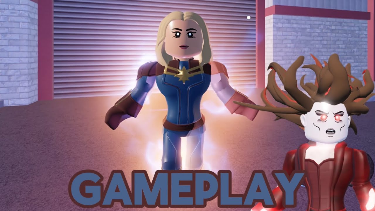 Captain Marvel and zombie Wanda gameplay in marvel omega roblox - YouTube