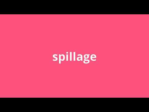 what is the meaning of spillage. - YouTube