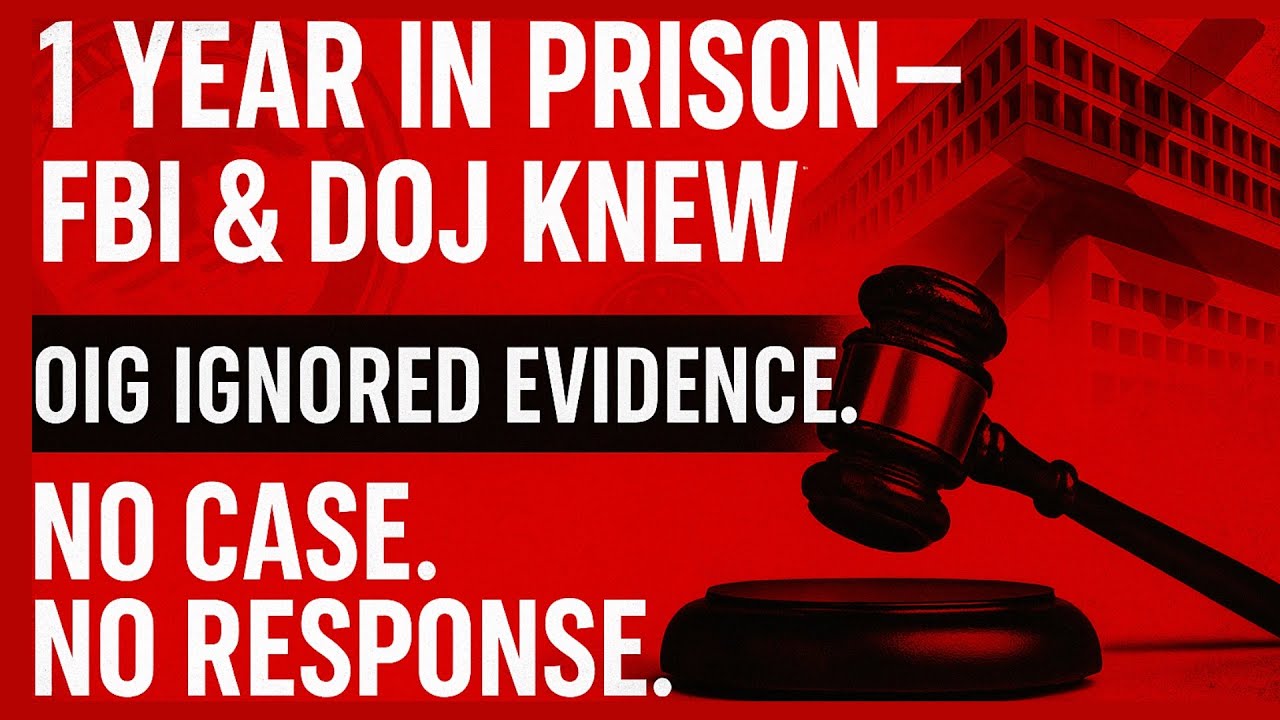 Justice Denied? FBI Silence on IG Complaint & False Testimony Leads to ...