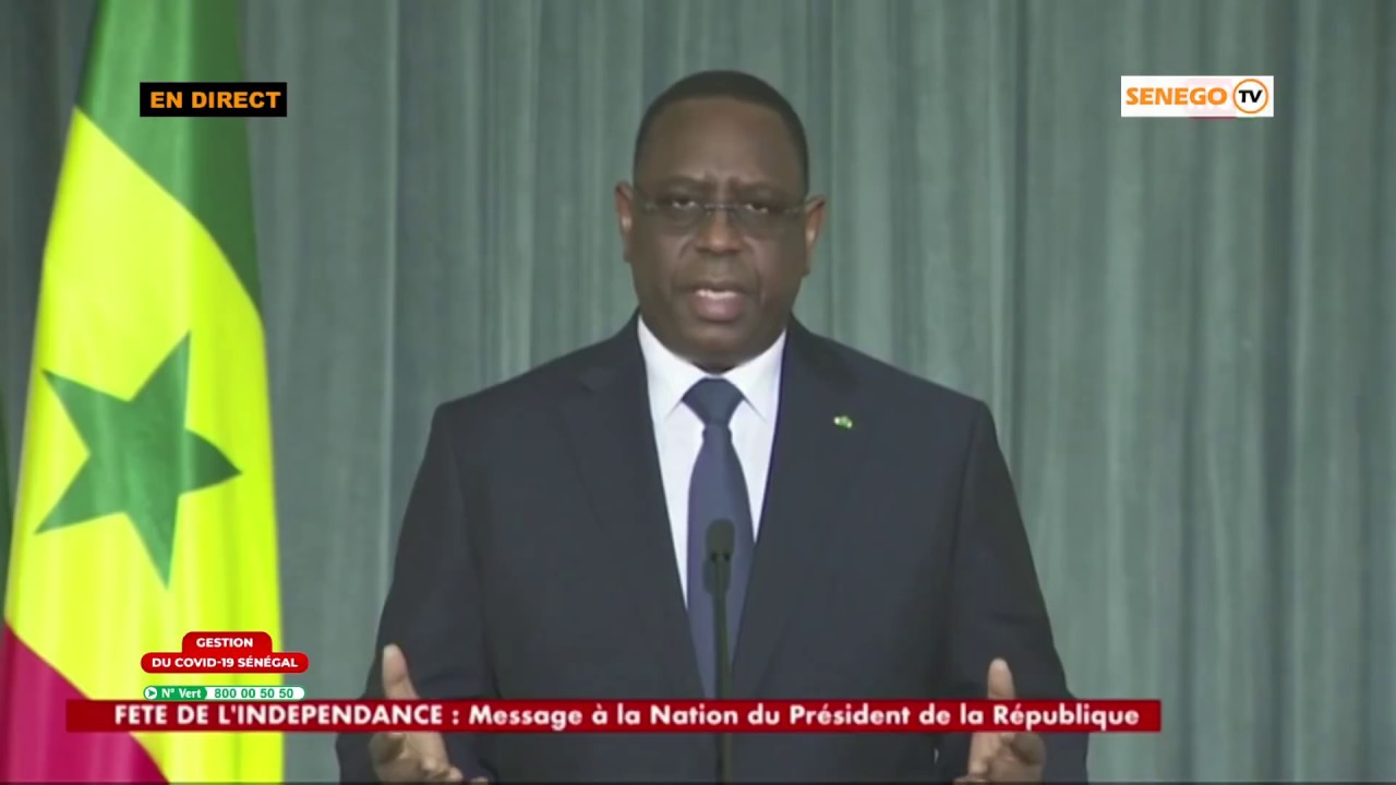 Intégralité Du Message Du Président Macky Sall à La Nation Youtube
