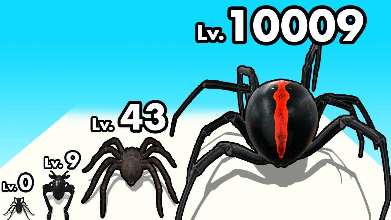 Can I Evolve a MAX LEVEL SPIDER? - Insect Evolution Run - YouTube