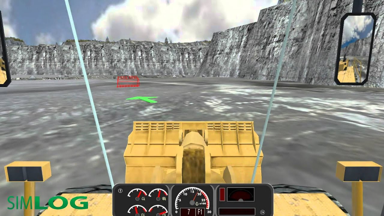 Simlog Wheel Loader Bucket Placement Module HD - YouTube