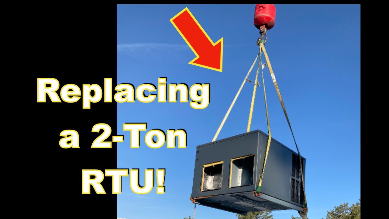 Replacing a 2-Ton RTU! Package HVAC Unit! - YouTube