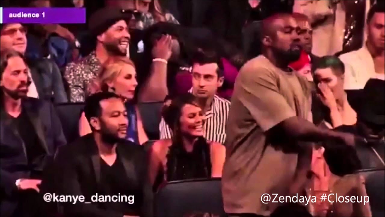 Kanye dancing to Zendaya #closeup - YouTube